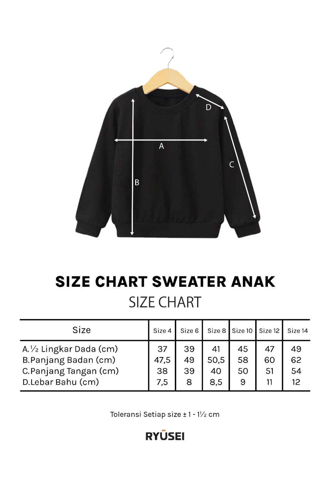 Ryusei Sweater Anak Yashito White